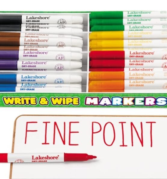 Write & Wipe Thin-Line Markers - Class Pack – MSSC Education