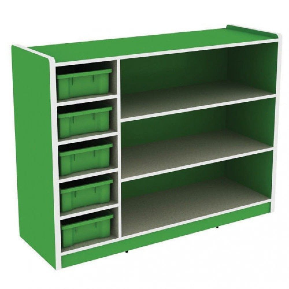 8-slot storage unit rectangular 90*40*120 cm - Green – MSSC Education
